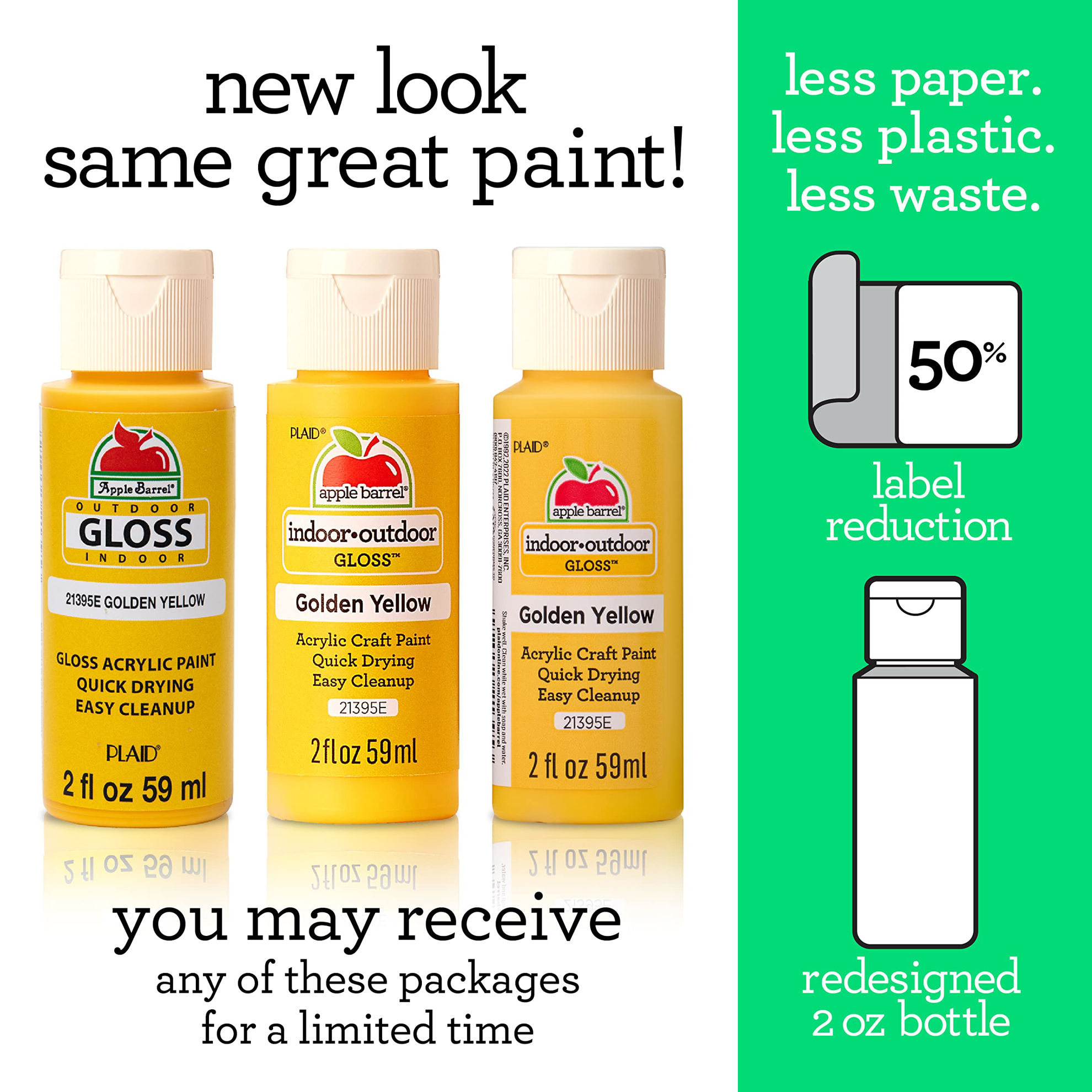 GetUSCart- Apple Barrel Gloss Acrylic Paint in Assorted Colors (2-Ounce ...