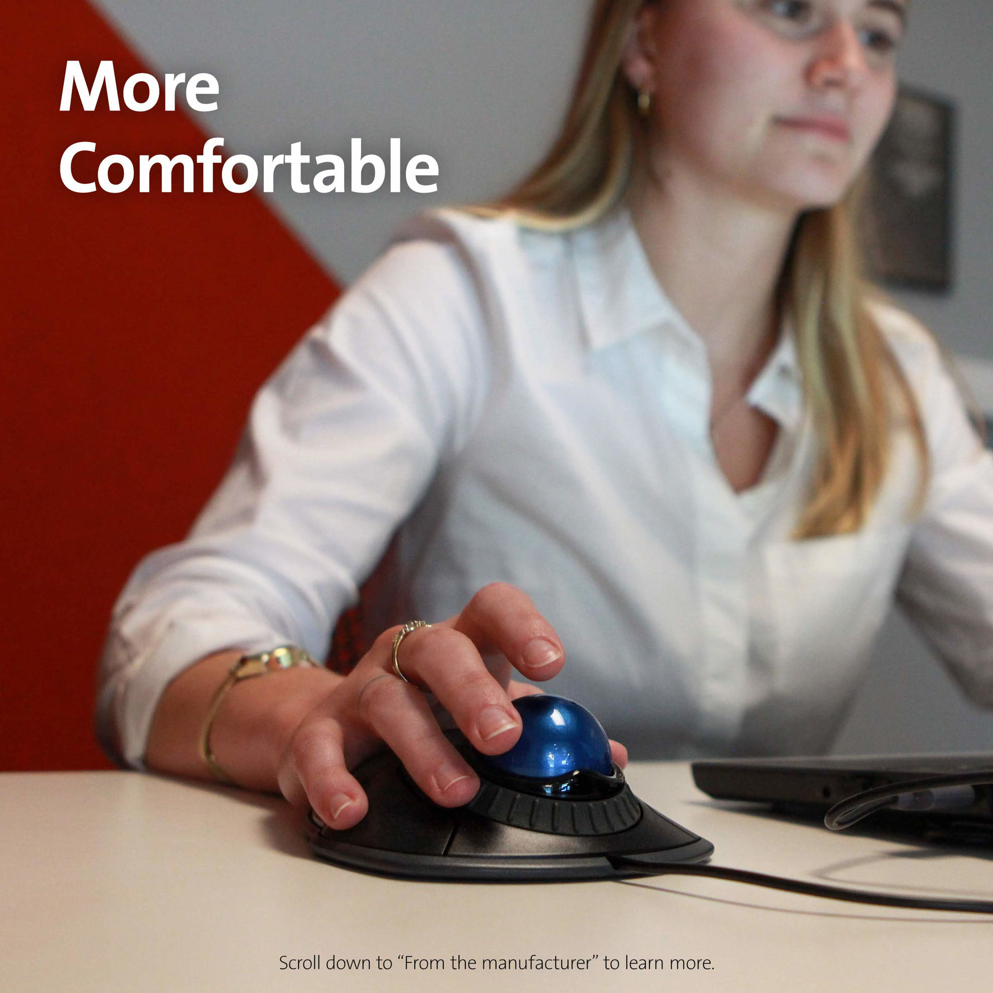 GetUSCart- Kensington Orbit Mouse - Wired Ergonomic TrackBall Mouse for ...