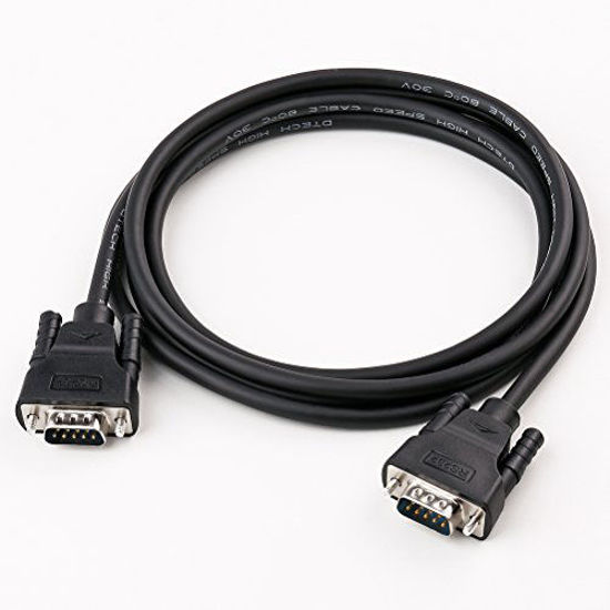 Getuscart Dtech Db9 To Db9 Rs232 Serial Cable Male To Male Null Modem Cord Cross Tx Rx Line For