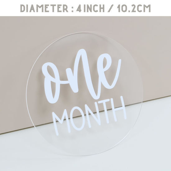 GetUSCart- Acrylic Baby Milestone Discs for Baby Photos-13 PCS Clear ...
