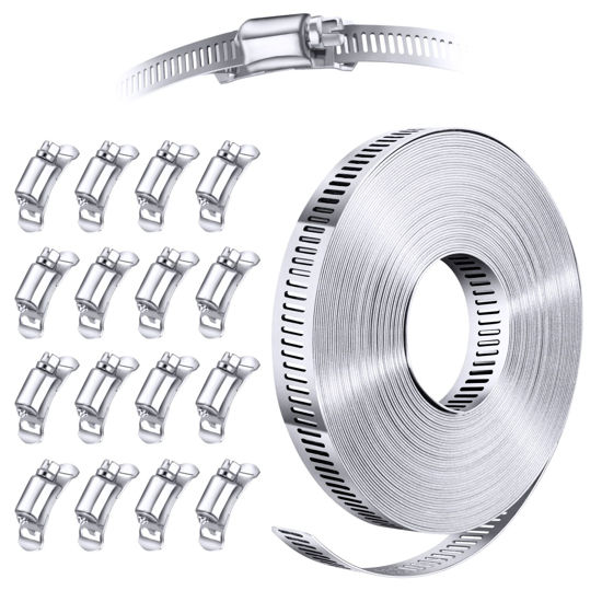 GetUSCart- Steelsoft 304 Stainless Steel Hose Clamp Assortment Kit DIY ...