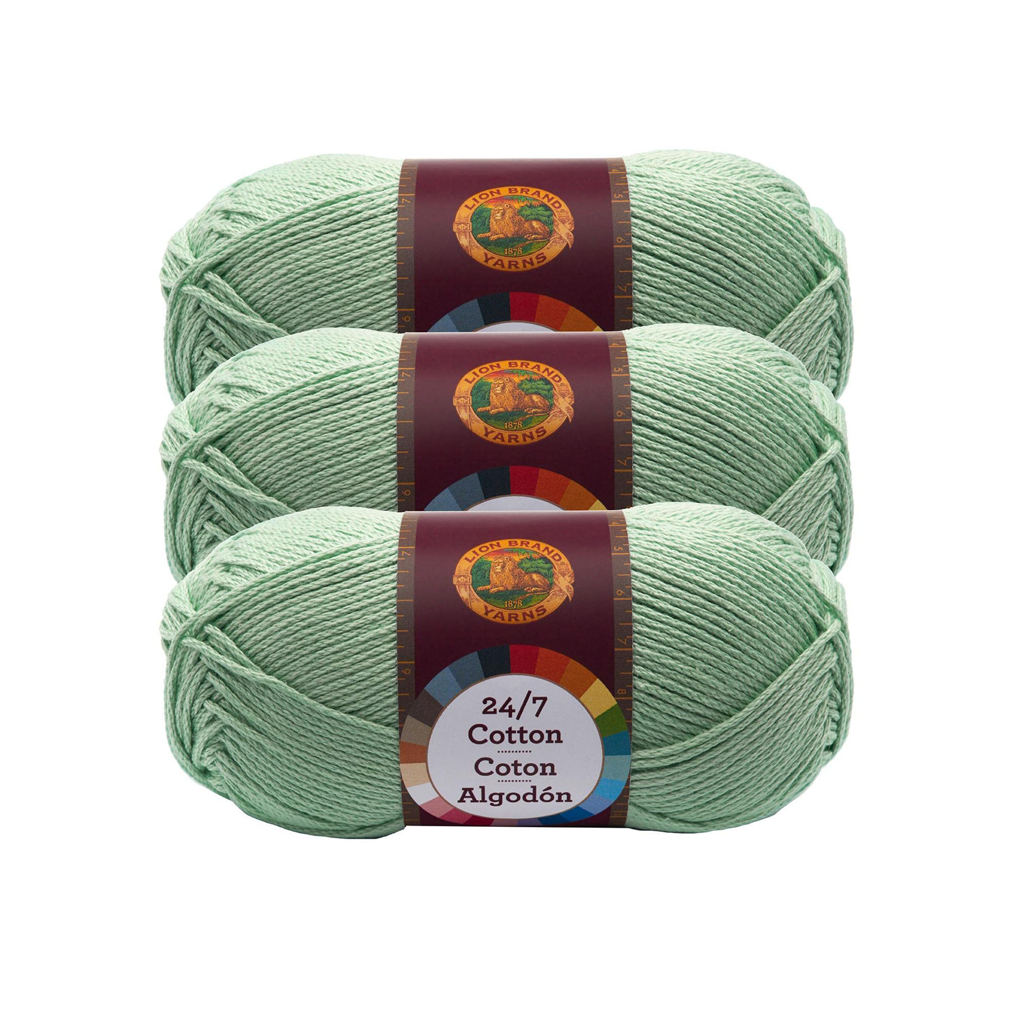 GetUSCart- Lion Brand 24/7 Cotton Yarn, Yarn for Knitting, Crocheting ...