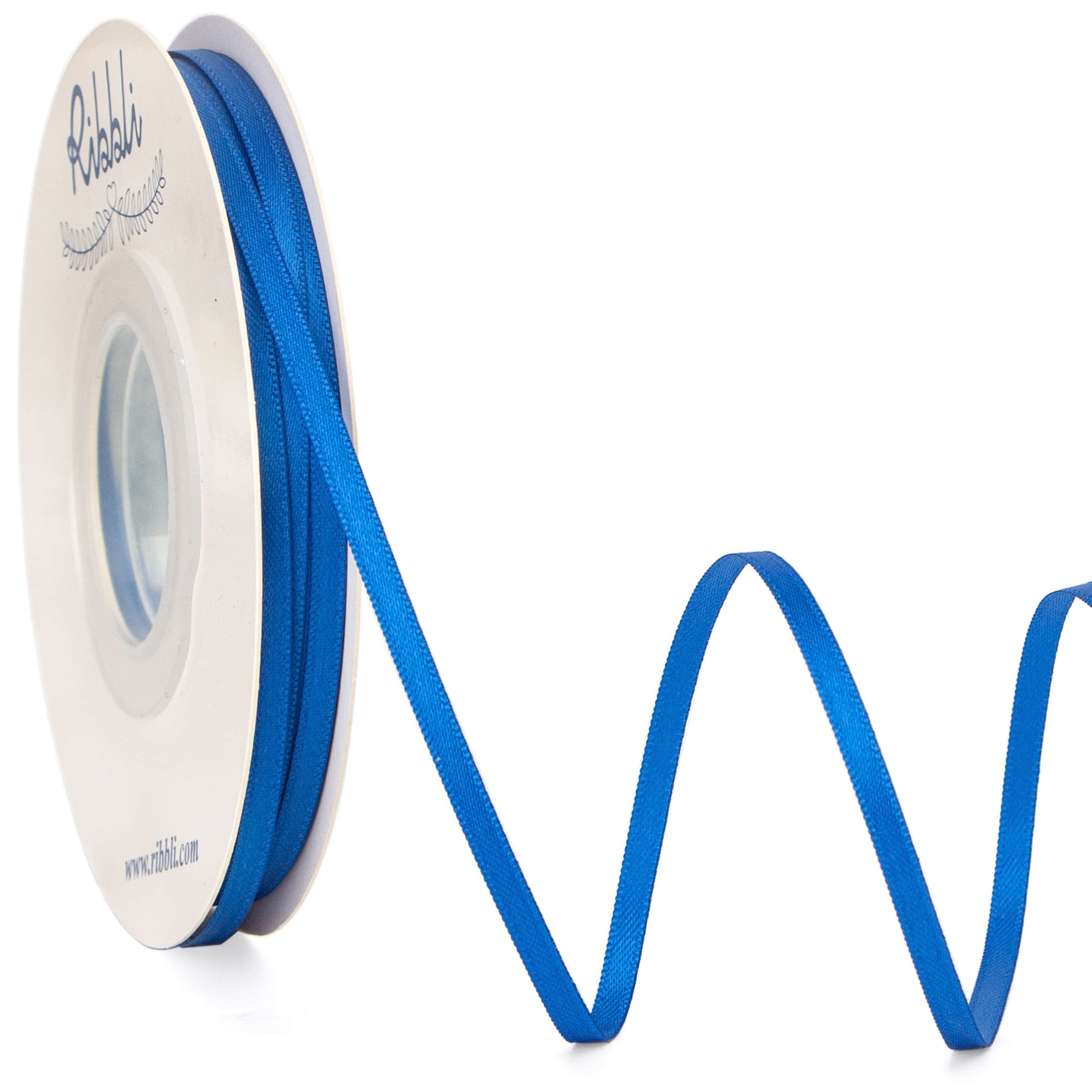GetUSCart- Ribbli Royal Blue Double Faced Satin Ribbon,1/8” x ...