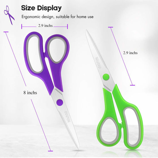 GetUSCart- Scissors Bulk Set of 50-Pack, Niutop 8" Multipurpose Sharp ...