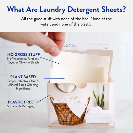 GetUSCart- Clean People Fragrance Free Laundry Detergent Sheets - Plant ...