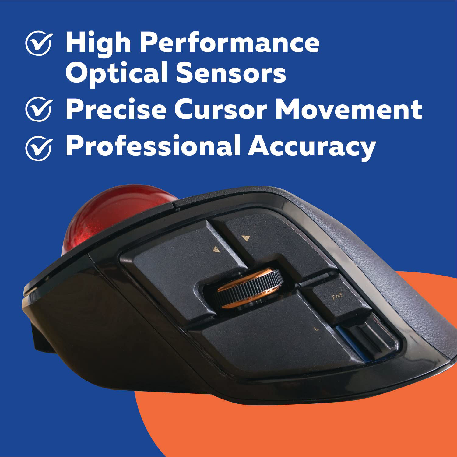 GetUSCart- ELECOM DEFT PRO Trackball Mouse, Wired, Wireless, Bluetooth 3 Types Connection ...