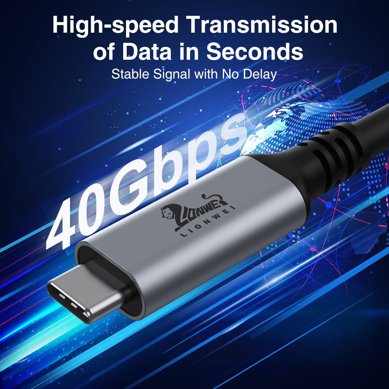 GetUSCart- Thunderbolt 4 Cable 6 Ft, 40Gbp Thunderbolt Cable with 100W ...