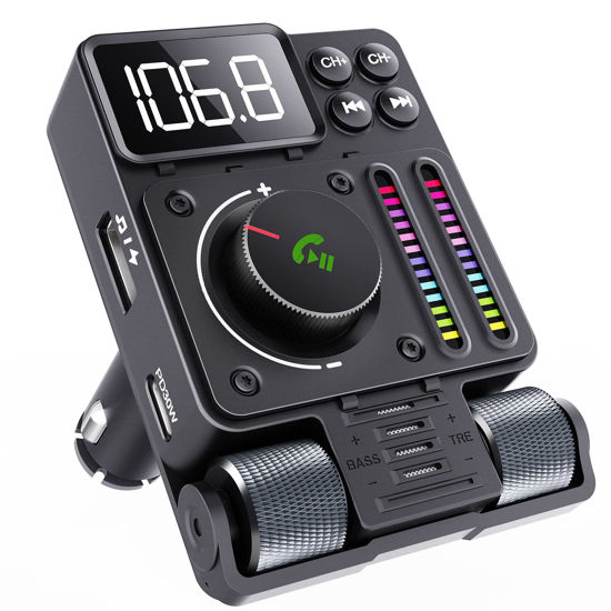 GetUSCart- Hamourd Bluetooth Car Adapter - Bluetooth 5.3 FM Transmitter ...