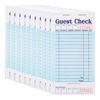 GetUSCart- Stock Your Home Blue Guest Check Books for Servers (10 Pack ...
