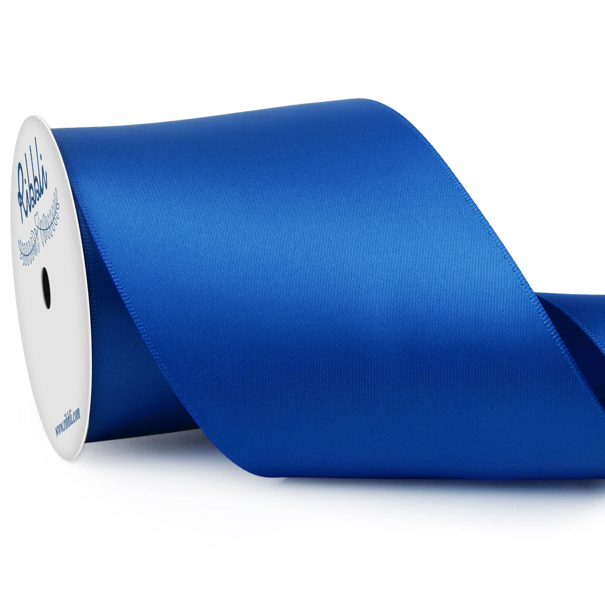 GetUSCart- Ribbli Royal Blue Double Faced Satin Ribbon, 3” x Continuous ...