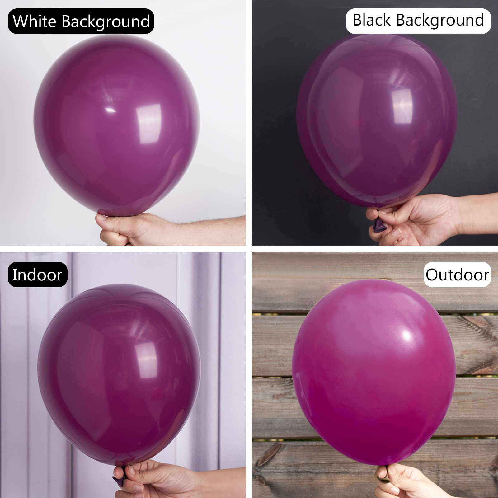 GetUSCart- PartyWoo Retro Purple Balloons, 50 pcs 12 Inch Plum Balloons ...