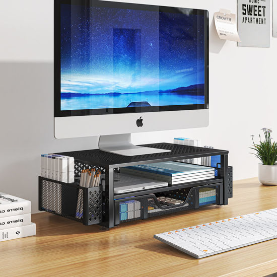 GetUSCart- Simple Trending 2 Tier Metal Monitor Stand Monitor riser and ...