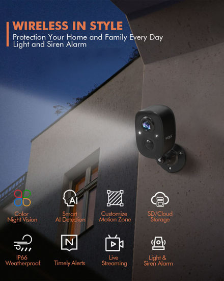 GetUSCart- Dzees Security Camera Outdoor Wireless - Battery Powered ...