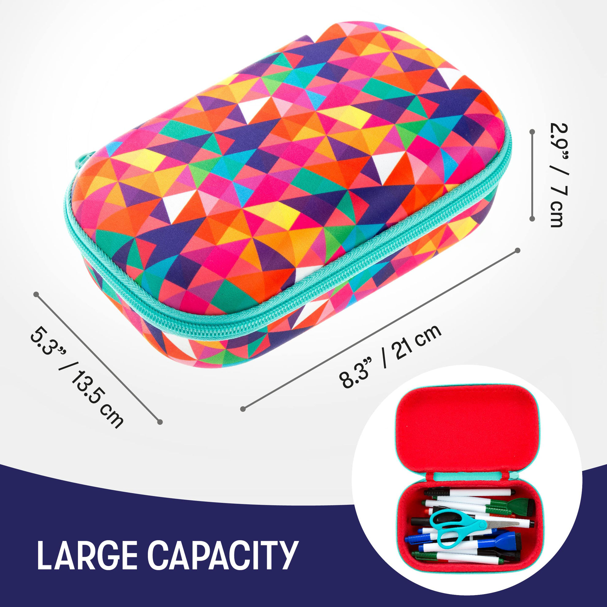 GetUSCart- ZIPIT Colorful Pencil Box for Girls | Pencil Case for School ...