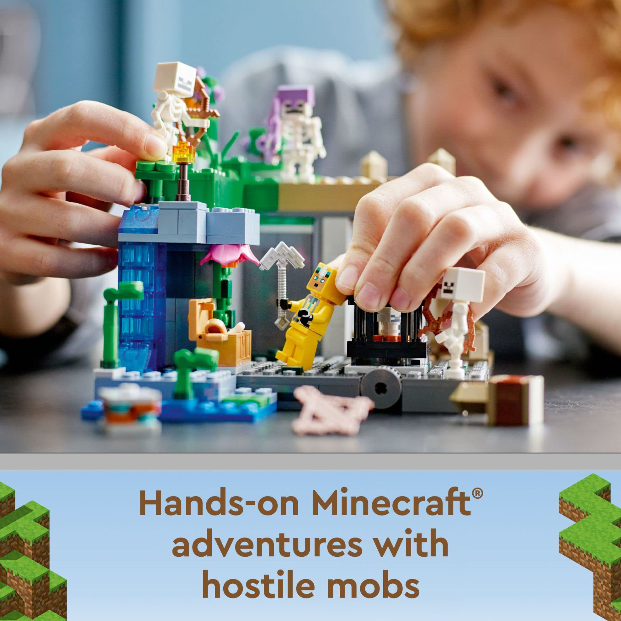 GetUSCart- LEGO Minecraft The Skeleton Dungeon Set, 21189 Construction ...