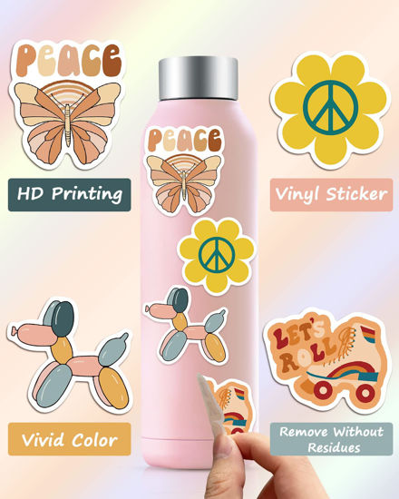 GetUSCart- Piedad Aesthetic Stickers for Water Bottles, 200Pcs Cute ...