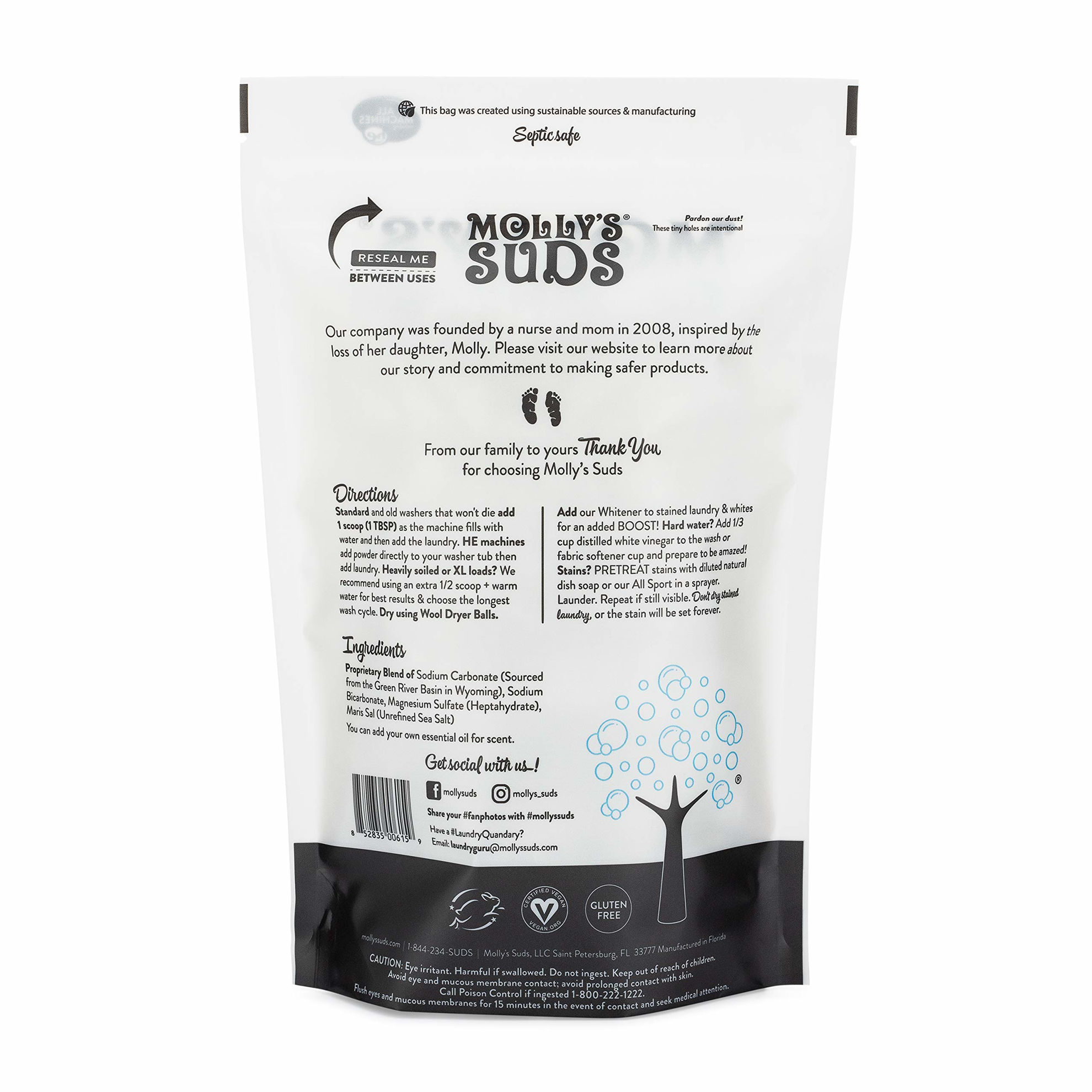 GetUSCart- Molly's Suds Original Laundry Detergent Powder | Natural ...