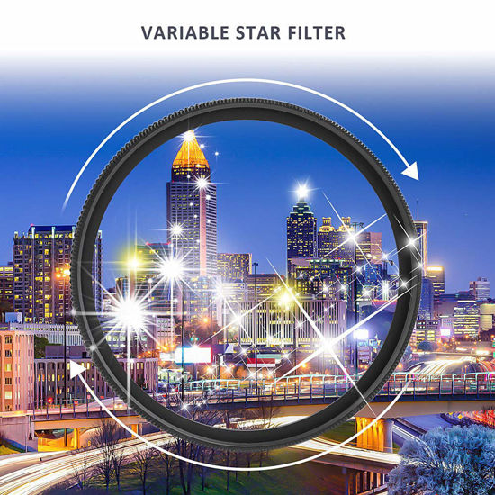 GetUSCart- GREEN.L Star Filter Set 72mm Adjustable 4 Points 6 Points 8 ...