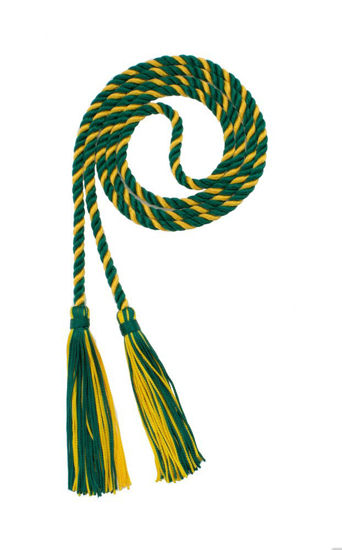 GetUSCart- Graduation Honor Cord - DK Green/Gold - Every School Color ...