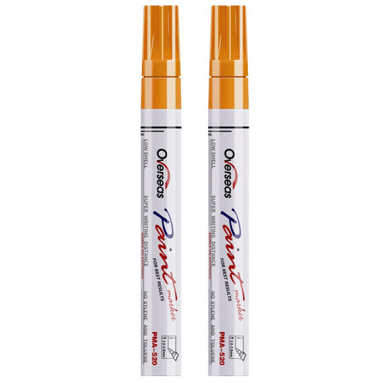 GetUSCart- Permanent Paint Pens Orange Markers - 2 Pack Single color ...