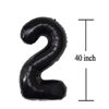 GetUSCart- 25 Number Balloons Black Big Giant Jumbo Number 25 Foil ...