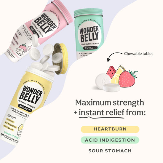 GetUSCart- Wonderbelly Maximum Strength Antacid Chewable Tablets ...