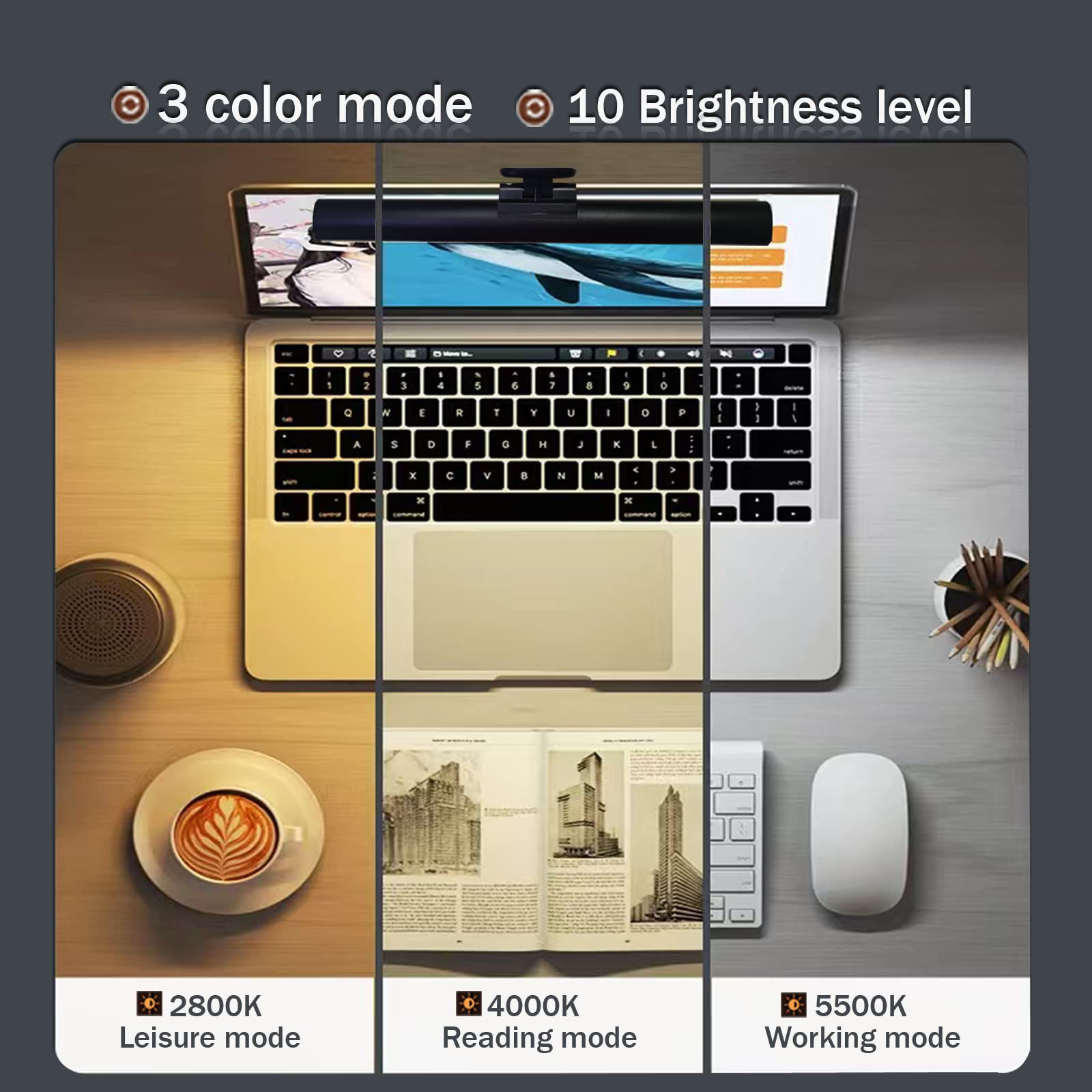 GetUSCart- Blikshin Monitor Light Bar for Laptop, Eye-Caring Screen ...