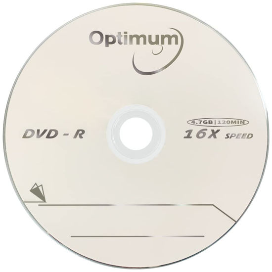 GetUSCart- OPTIMUM DVD-R 4.7GB 16x Branded Logo Recordable Media Disc ...