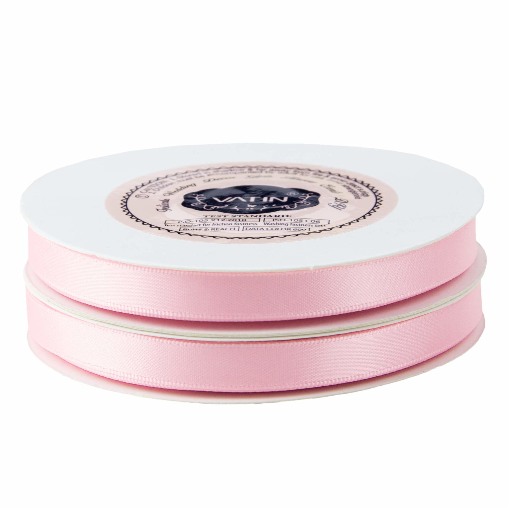 GetUSCart- VATIN 3/8 inches Double Faced Pearl Pink Polyester Satin ...