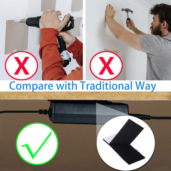 GetUSCart- Sticky Back Hook Loop Fastener | 1 x 3 Inch 24 Sets | Aniced ...