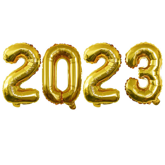 GetUSCart- GOER 2023 Foil Number Balloons for 2023 New Year Eve ...