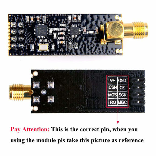 GetUSCart- MakerFocus 3pcs NRF24L01+PA+LNA Wireless Transceiver RF Transceiver Module 2.4G 1100m ...