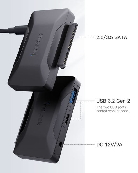 GetUSCart- Inateck SATA to USB 3.2 Gen 2 Adapter, Hard Drive Adapter ...