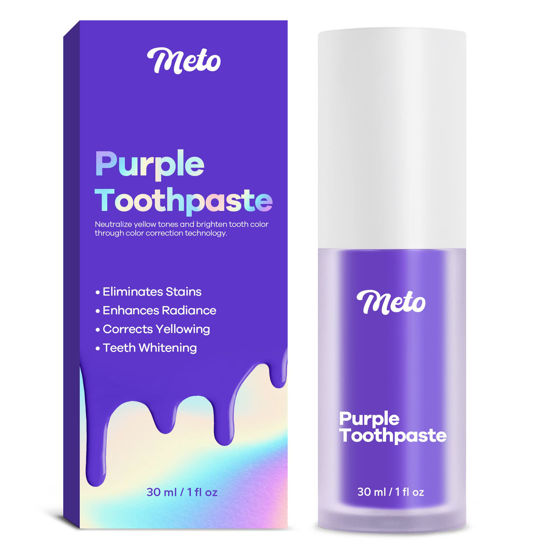 GetUSCart- Meto Purple Toothpaste for Teeth Whitening (1 Fl Oz), Teeth ...
