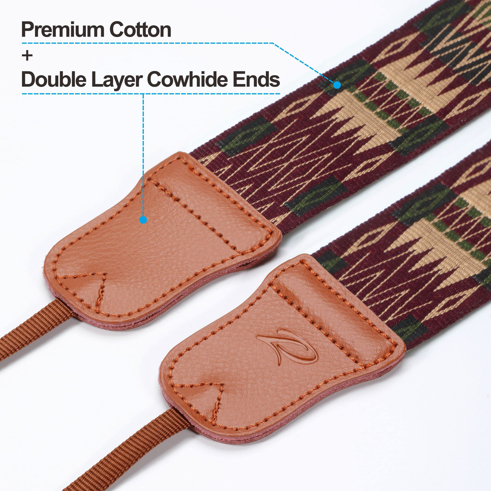 GetUSCart- Padwa Lifestyle Vintage Camera Strap - 2" Wide Woven ...