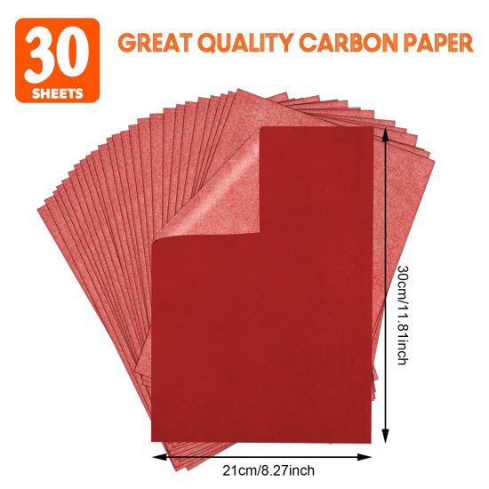 GetUSCart- Red Carbon Paper for Tracing Graphite Transfer-Paper - PSLER ...