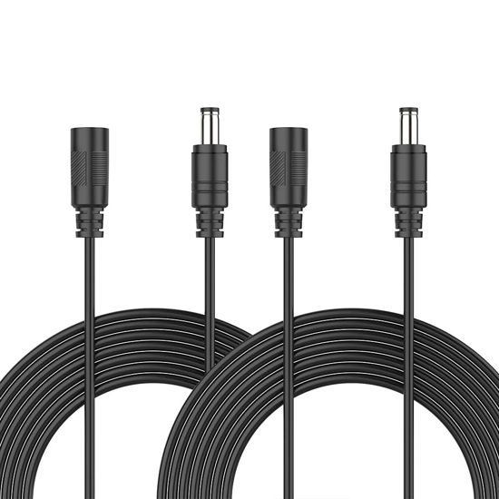 GetUSCart- Wefomey 2-Pack 10ft DC Extension Cord 5.5mm x 2.1mm ...