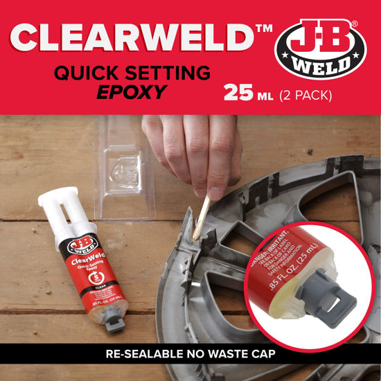 GetUSCart- J-B Weld 50112 ClearWeld 5 Minute Set Epoxy Syringe - Clear ...