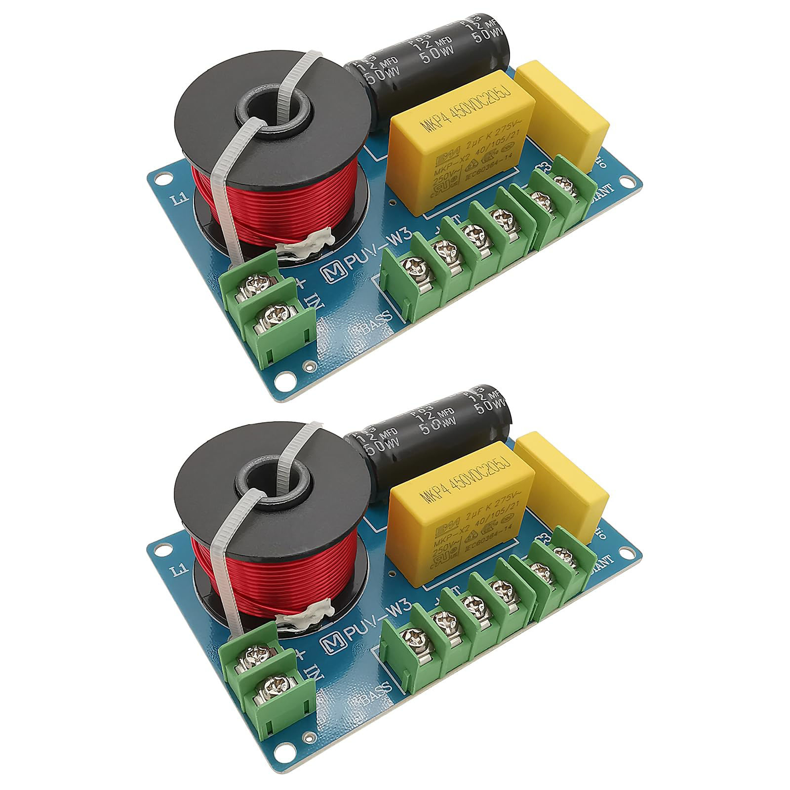 GetUSCart- 3 Way Speaker Crossover, PUV-W3 200W Passive Crossover for ...