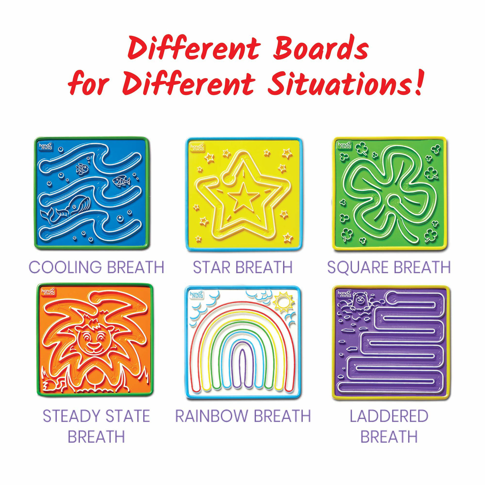 GetUSCart- hand2mind Mindful Maze Boards, Learn Breathing Patterns ...
