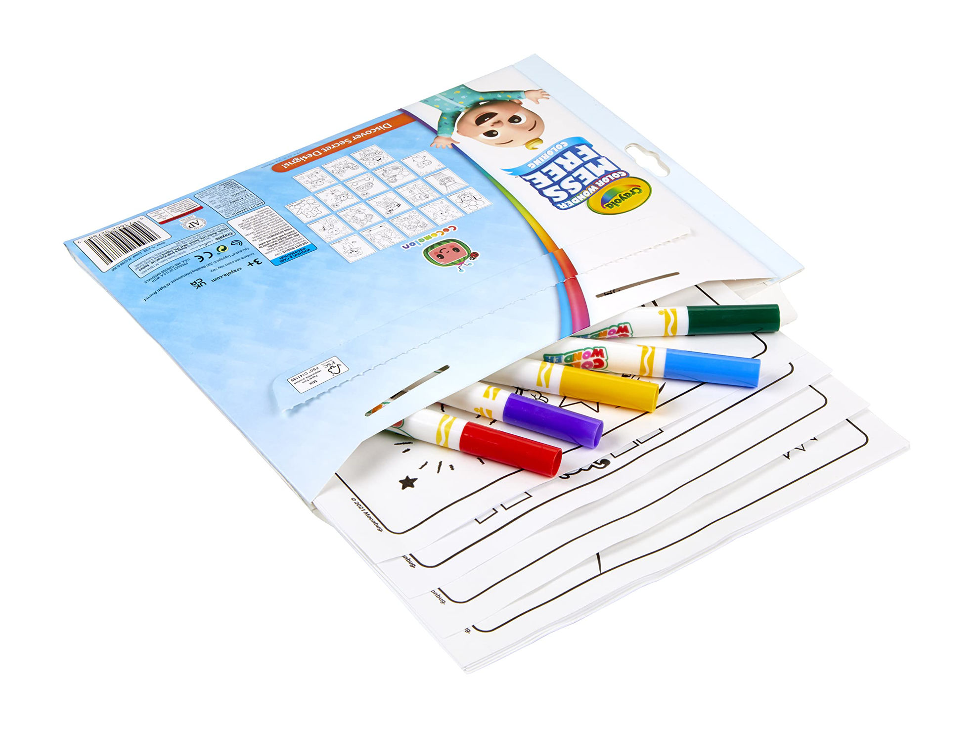 GetUSCart- Crayola Color Wonder Cocomelon Coloring Pages & Markers ...