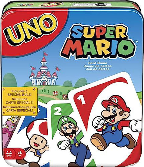 GetUSCart- Mattel Games UNO Super Mario Card Game, Video Game Themed ...