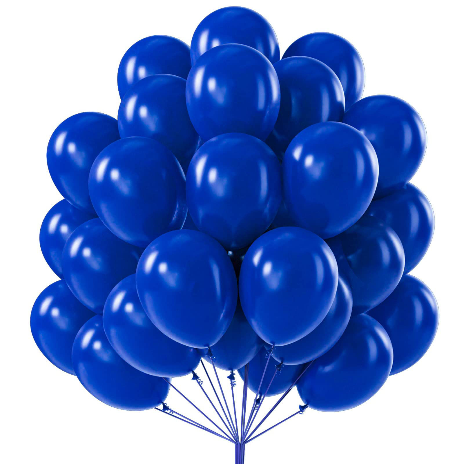 Getuscart Partywoo Blue Balloons 50 Pcs 12 Inch Dark Blue Balloons
