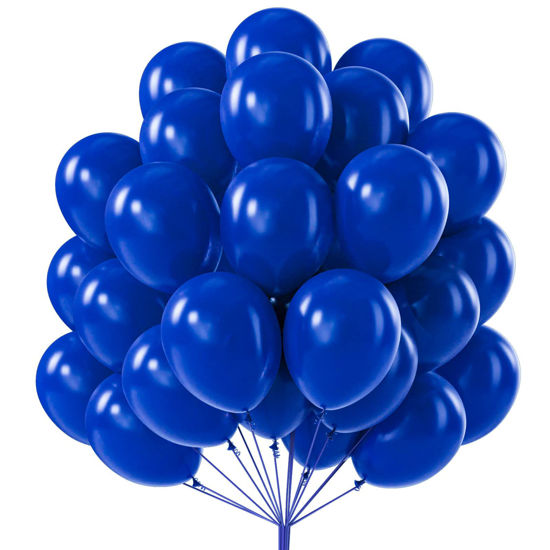 GetUSCart- PartyWoo Blue Balloons, 50 pcs 12 Inch Dark Blue Balloons ...