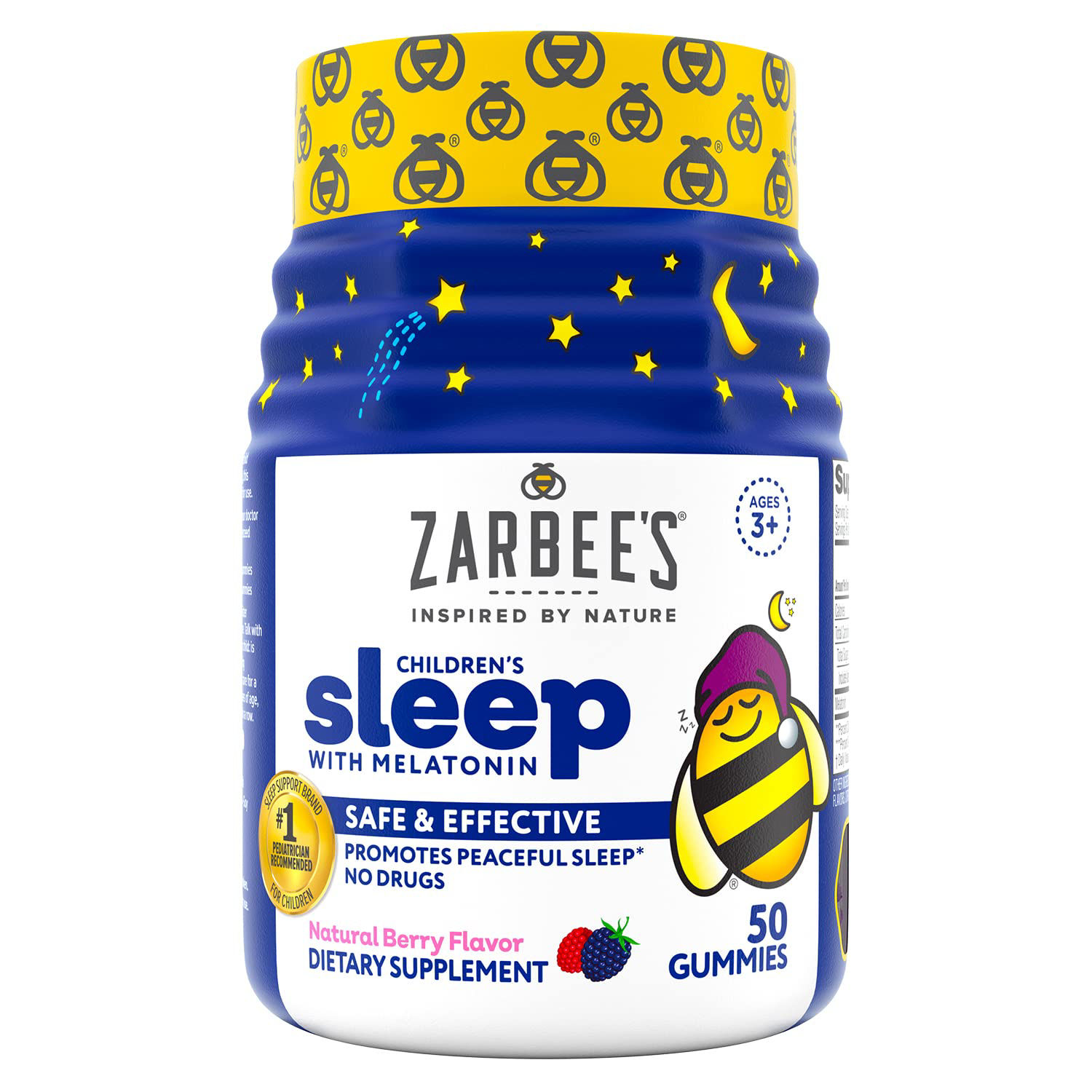 GetUSCart- Zarbee's Kids 1mg Melatonin Gummy; Drug-Free & Effective ...