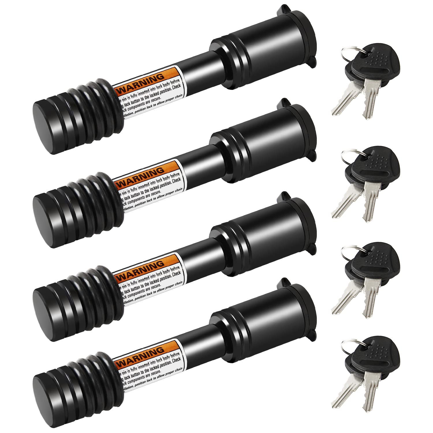 GetUSCart- METOWARE Trailer Hitch Lock, 5/8" Dia Barbell-Style Locking ...