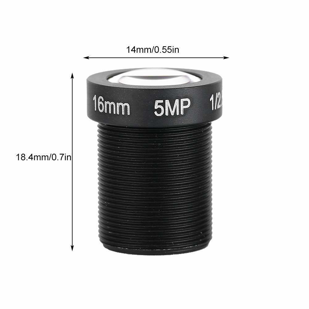 GetUSCart- 16mm Fixed Focal Board Lens, 5MP HD CCTV Security Camera ...