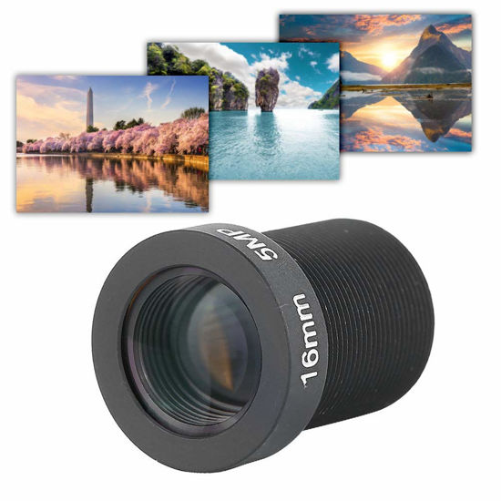 GetUSCart- 16mm Fixed Focal Board Lens, 5MP HD CCTV Security Camera ...