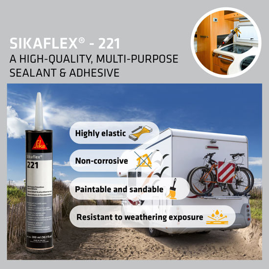 GetUSCart- Sika Sikaflex-221, Gray, multi-purpose sealant/adhesive ...