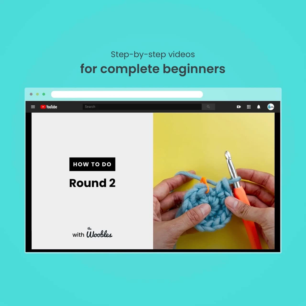 GetUSCart- The Woobles Beginners Crochet Kit with Easy Peasy Yarn ...